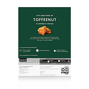 Starbucks K-Cup Coffee Pods, Toffeenut Flavored Coffee, Naturally Flavored, 100% Arabica, 1 box (10 pods)