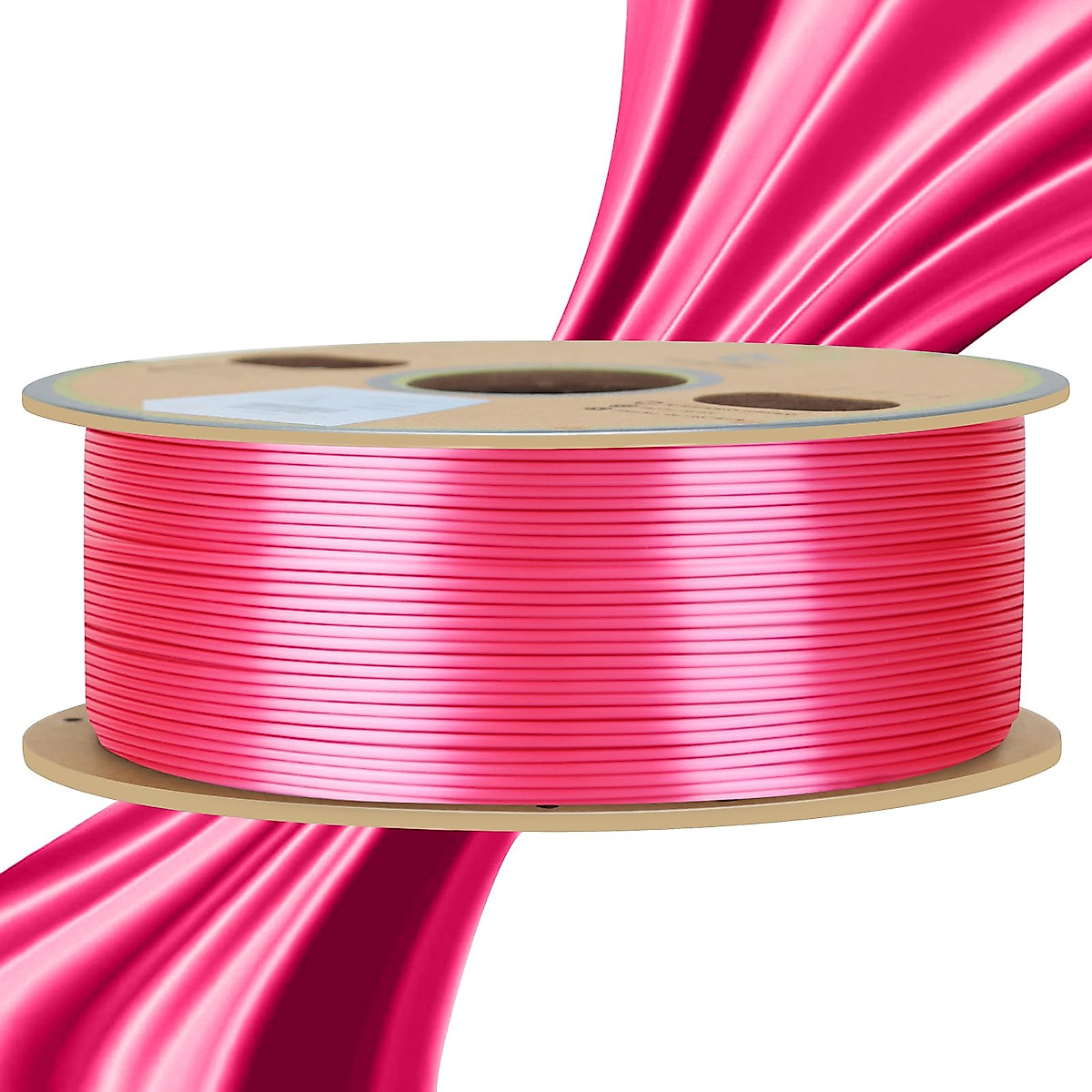 YOUSU Silk PLA 3D Printer Filament with Shiny Surface, Silk Pink PLA Filament 1.75mm 1kg, Compatible with Most of 3D Printer.