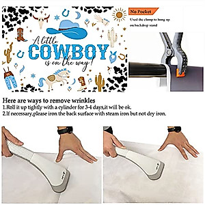 Avezano Cowboy Baby Shower Backdrop for Boy Wild West Theme Baby Shower Photography Background Western Rodeo Cow Country Baby Shower Party Decorations Photoshoot (7x5ft)