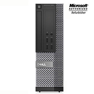 Dell Optiplex 7020 SFF PC Desktop Computer - Quad Core Intel i5 4570 3.2 GHz, 16GB RAM, 1TB SSD, DVD-ROM Drive, Keyboard, Mouse, WiFi, Windows 10 Home(Renewed)