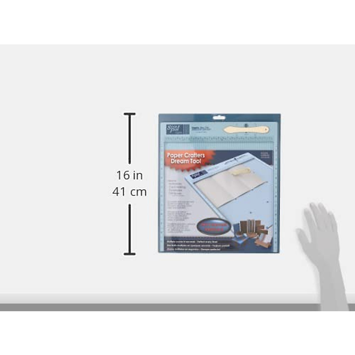 Scor-Pal SP108 Eighths Measuring and Scoring Board, 12" by 12", 1/8" Space Grooves