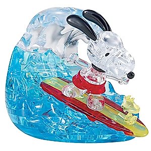 Original 3D Crystal Puzzles | Peanuts Snoopy Surf Licensed Original 3D Crystal Puzzle, Ages 12 and Up