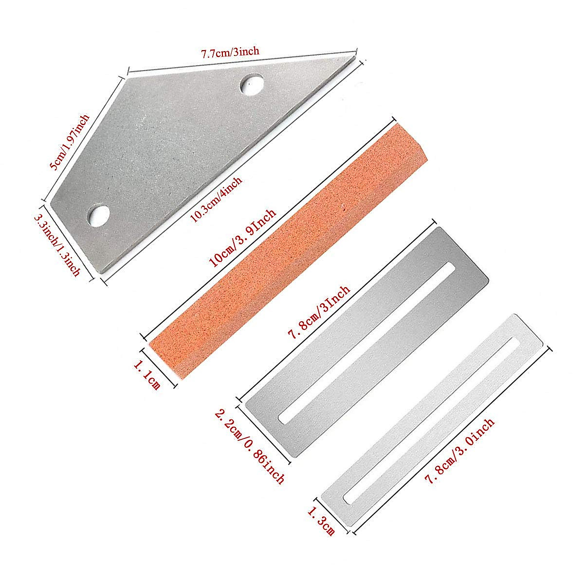 Guitar Neck Notched Straight Edge Luthiers Tool with Guitar Fret File, Fret Rocker, Fingerboard Guards Protectors and Grinding Stones for Gibson 24.75" and Fender 25.5" Electric Guitars