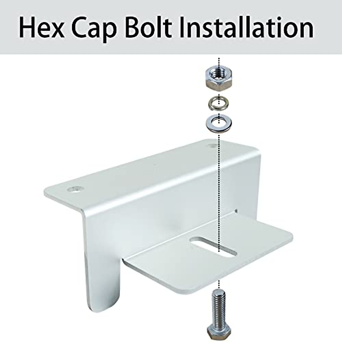 WHS-Solarlive Z Brackets Solar Panel Mounting, Lightweight Aluminum Corrosion Free Construction for RVs, Trailers, Boats and Other Off Gird Roof Installation, 16 Units per Set