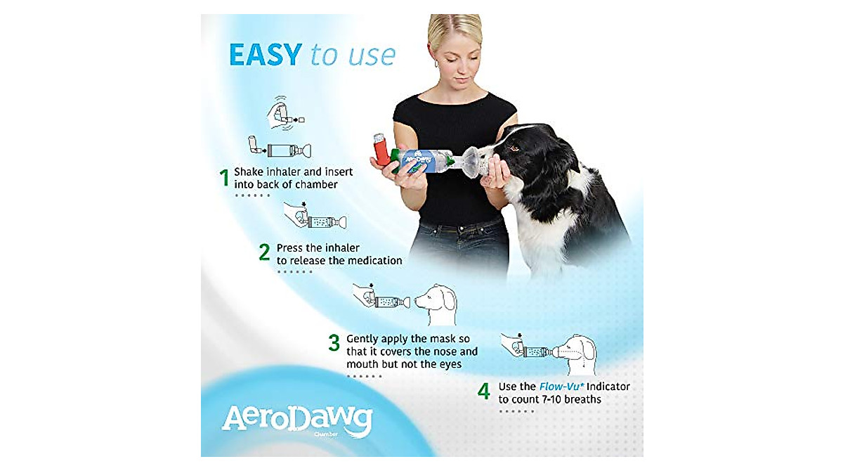 AeroDawg Canine Inhaler Spacer for Small Dogs