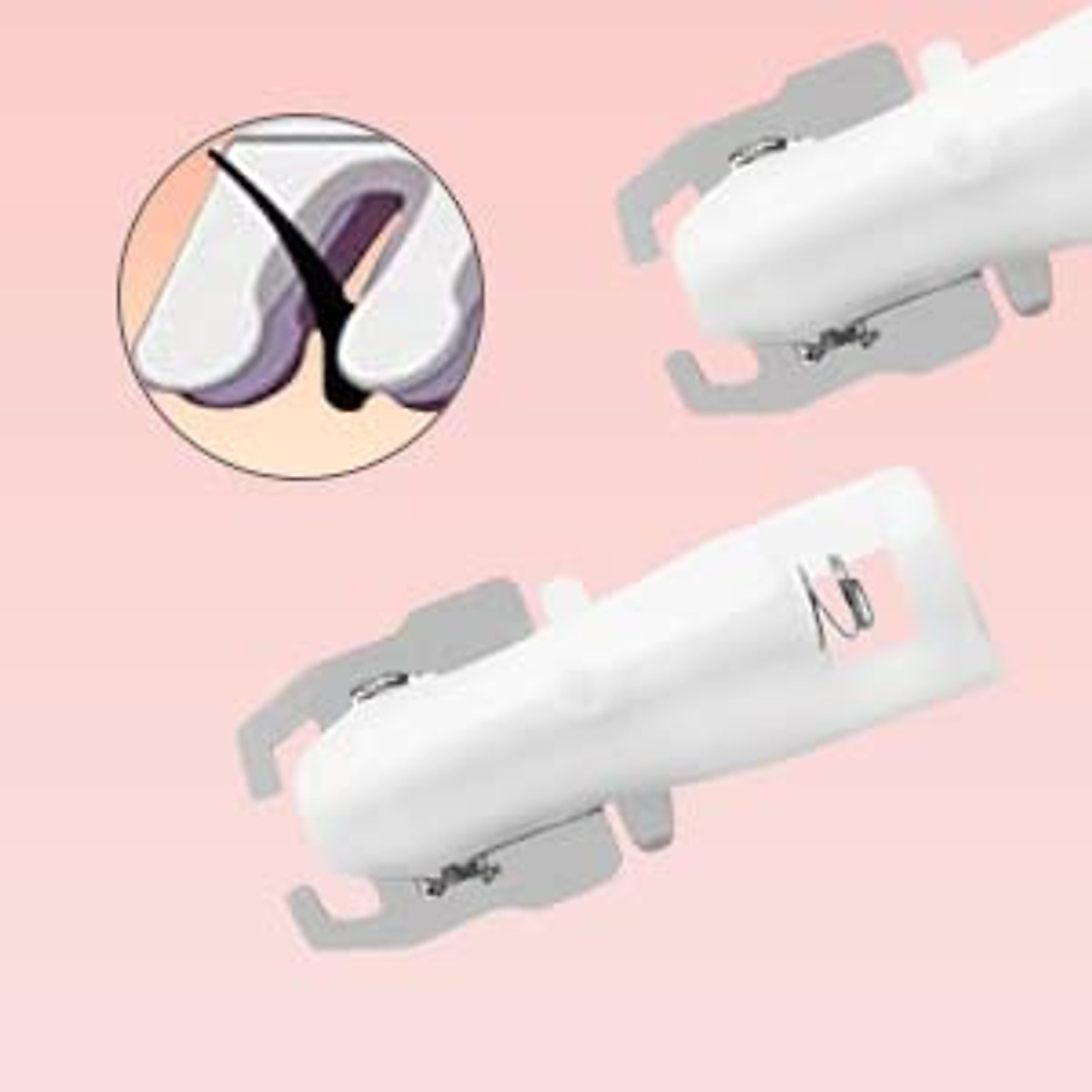 Replacement Heads for Finishing Touch Flawless Brows Eyebrow Facial Hair Remover, Rose Gold - Pack of 4