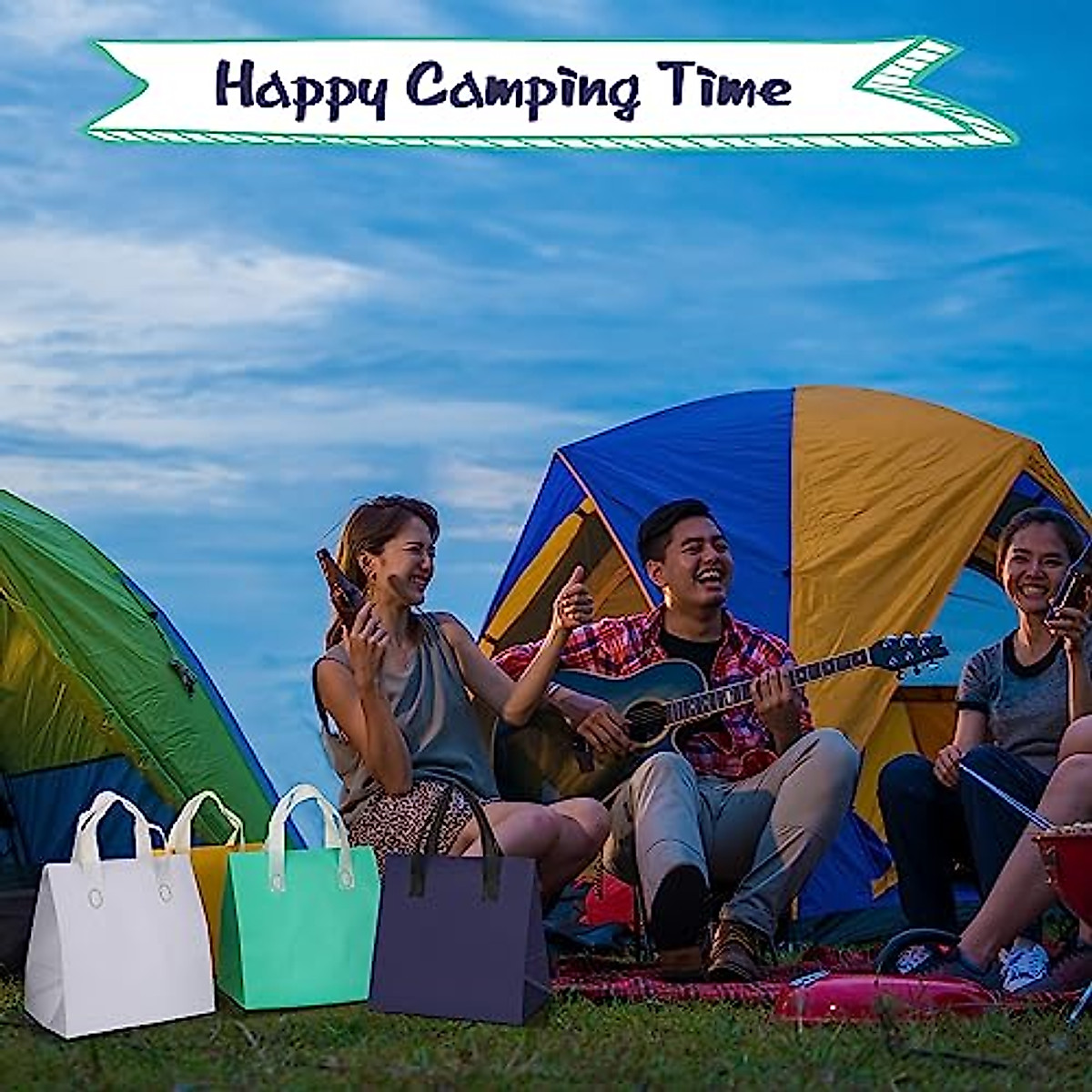 Kacctyen 100 Pcs Insulated Take Out Bags Bulk 9.5 x 6 x 9.5 in Thermal Insulation Food Bag for Coffee, Milk Tea, Hot Cold Food, Delivery Cooler Bag for Catering Restaurant Grocery Picnic (Multicolor)