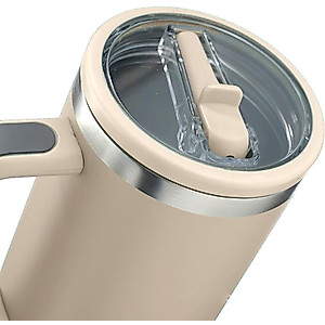 40 oz Tumbler Flip Straw Lid for Stanley Cup,Spill Proof Splash Resistant Tumbler Lids,Reusable Tumbler Cover for Stanley Cup