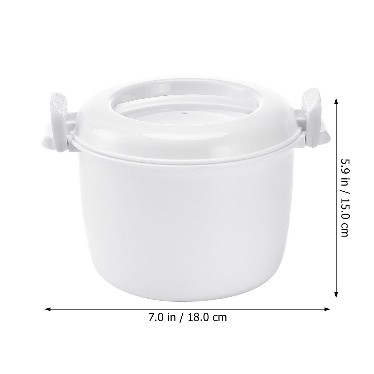 DOITOOL Microwave Rice Cooker - Mini Rice Cooker for Microwave Oven - Microwave Steamer Rice Cooker Small Rice Maker for Pasta, Chicken, Bacon, Vegetables