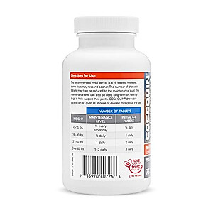 Nutramax Cosequin Maximum Strength Joint Health Supplement for Dogs - With Glucosamine, Chondroitin, MSM, and Hyaluronic Acid, 75 Chewable Tablets (Pack of 1)