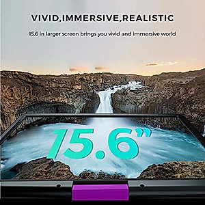 SUNPIN 17.9" Portable DVD Player with 15.6 inch Large HD Swivel Screen, Long Lasting Rechargeable Battery, Support USB/SD Card/AV in&Out and Multiple Disc Formats, Louder Stereo Speaker (Purple)