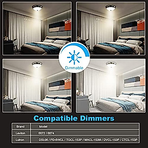 MingBright 15 inch LED Flush Mount Ceiling Light Fixture with Alabaster Glass Shade 16W 1050LM 3000K Warm White Dimmable Damp Location Use Ceiling Lamp for Living Room, Bathroom