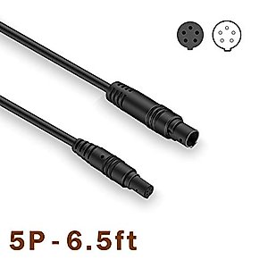 Backup Camera Extension Cable, 5 Pin 6.5 Ft Dash Cam Cord Car Dash Camera Rear View Camera Cord Wires