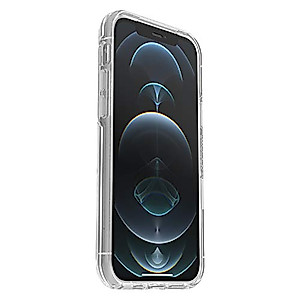 OtterBox iPhone 12 and 12 Pro Symmetry Series Case - Single Unit Ships in Polybag, Ideal for Business Customers - CLEAR, ultra-sleek, wireless charging compatible, raised edges protect camera & screen