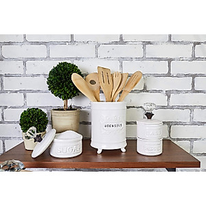 Mud Pie Door Knob Salt Cellar Set, White