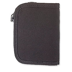 KAVU Zippy Wallet Bi Fold Zip Clutch Removable Coin Pouch - Black