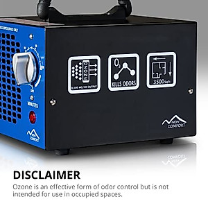 Blue Commercial 8,500mg/hr O3 Ozone Generator Air Purifier