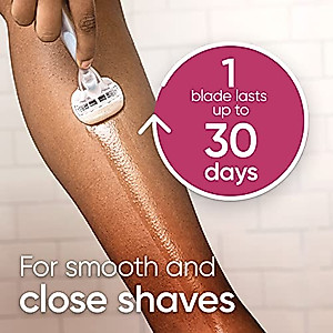 Gillette Venus, Razors for Women, Comfortglide, Womens Razor, Olay Sugarberry, Venus Razor Refills for Women, Rose Gold Metal Handle + 4 Blade Refills, Razor Blades, Razors, Womens Razors for Shaving