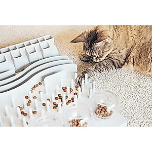 TRIXIE Cat Activity Fun Board, Strategy Game for Mental Stimulation, Interactive Play for Cats, Treat Dispenser, Cat Toy