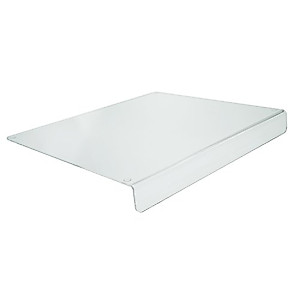 Source One Premium Clear Acrylic Counter Top Cutting Board 15 x 15 & 16 x 18 Inches Available w 2 Inch Lip (16 x 18)