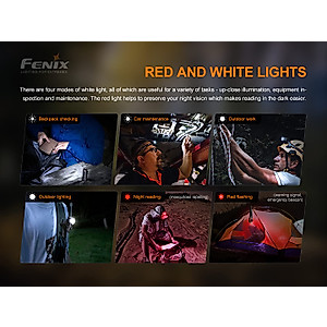 Fenix Power Bundle HM50R v2.0 Headlamp Bundle with 2X ARB-L16, 700 Lumen USB-C Rechargeable, Lightweight with Red Light and Lumentac Organizer