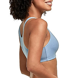 Hanes womens X-temp Comfortflex Fit Pullover Mhh570 2-pack bras, Heather Grey/Denim Jacket Blue Heather, 3X-Large US