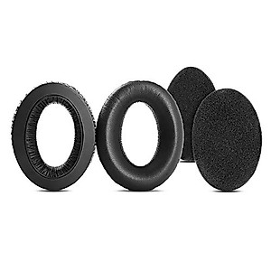 YunYiYi Replacement Earpad Cups Cushions Compatible with Sennheiser HD545 HD565 HD580 HD600 HD650 HD660S HD535 HD265 HD525 HD6XX HD58X Headset Covers Earmuffs (PU Leather)