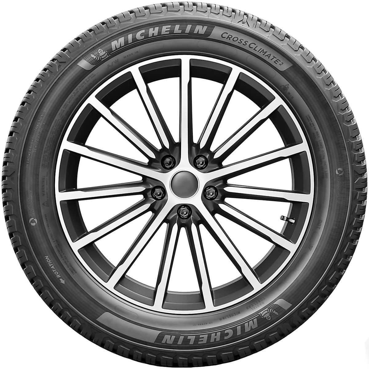 MICHELIN CrossClimate2 All-Season Car Tire for SUVs and Crossovers - 225/65R17 102H