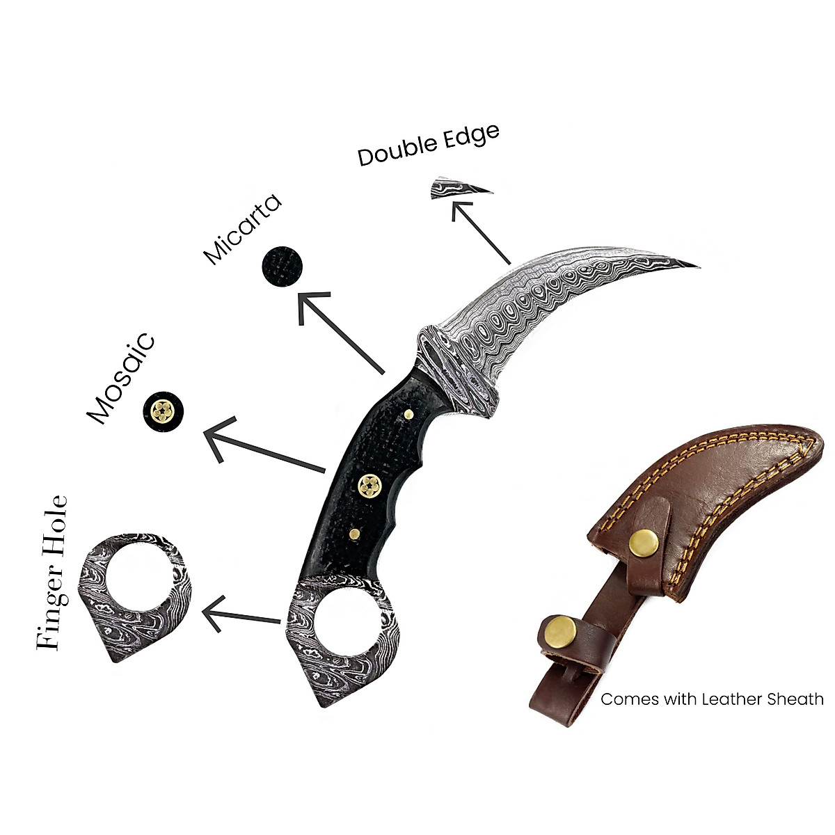 Titan Japanese Blade Fixed Knife 8in TJ-020, TJK-20