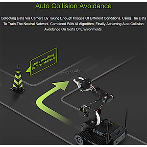 JETANK AI Kit for Jetson Nano Developer Kit (B01) to Build Smart AI Tracked Mobile Vision Robot with IMX219 Camera Sensor Dual-Band Wireless WiFi Bluetooth Monitor Motion Color Detection @XYGStudy