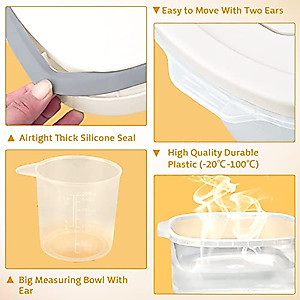 Uppetly Large Airtight Food Storage Container Bin, 20-lb Dry Food Rice Container with Lid-Lock Handle and Measuring Cup. Cereal, Flour Dog Cat Pet Food Containers