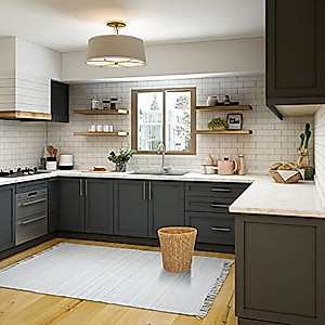 Zerodeko Rattan Trash Can Wicker Woven Waste Paper Basket Bohemian Wastebasket Rustic Farmhouse Laundry Storage Basket for Home Office 30x28cm