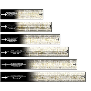 White Water Archery Non-Laminated White Genesis 21:20 Archer Scripture Arrow Wraps 15pc Pack Choose Length Width (5, 1)