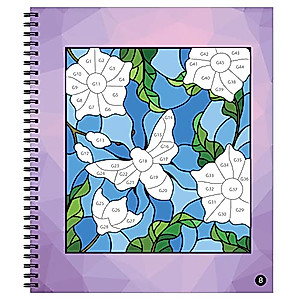 Brain Games - Sticker by Number: Flowers & Nature (28 Images to Sticker)