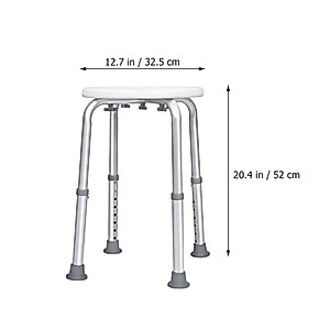 DOITOOL Shower Stool for Inside Shower, Adjustable Bath Chair Shower Bench Seat, 350lbs Bath Shower Stool Seat Bench, Handicap Bathroom Stool