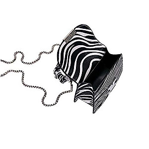 PURFANREE Women Zebra Print Shoulder Bag Small Clutch Evening Purse Crossbody Handbag Satchel Bag Mini Purse