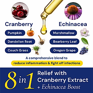 Cat & Dog UTI Treatment - UTI Medicine & Urinary Tract Infection Treatment for Pets - Kidney Support - Bladder Control for Dogs Incontinence - Cat UTI Remedy - Cranberry Supplement - US Made - 2fl.oz