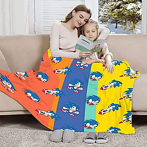 Cartoon Fleece Blanket Super Soft Cozy Throw Blanket, Lightweight Fuzzy Comfy Textured Flannel Blanket Winter Warm Plush Throw Blankets for Couch, Sofa, Bed (Style 3, 50 x 40 inches)