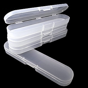 Honbay 4PCS Plastic Digital Thermometer Storage Case Containers Acne Needle Storage Box Pencil Case for Home (7 Inch)