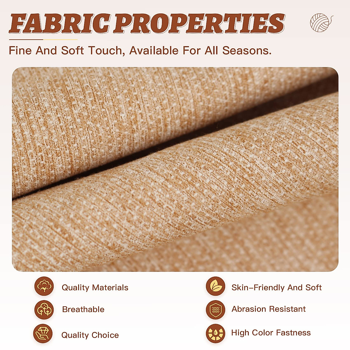 Focuprodu Bench Cushions. Non-Slip Pile Bench Cushion for Indoor and Outdoor in Multiple Scenarios.45x18 Inch Bench Cushion Ideal Cushion for Benches, Sofas and Raised Windows. (45x18x4, Khaki)