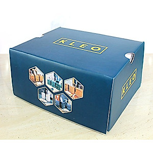 KLEO - Bathroom Accessory Set Made from Natural Stone - Bath Accessories Set Includes Soap Dispenser, Toothbrush Holder, Soap Dish (Grey - Set of 3)