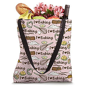 Baker Love Baking Lover Pastry Chef Gift Tote Bag