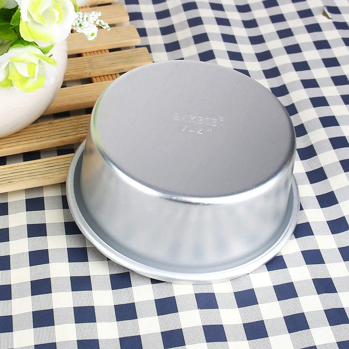 Small Cake Pan, 4 inch Cake Pan Aluminum Alloy Round Cake Pan Nonstick Circle Cake Pan Baking Mold Bakeware