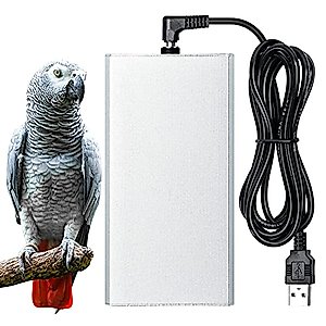 briidea Bird Warmer for Cage, Bird Heater to Snuggle up for African Grey, Parakeets, Parrots, Small Birds, USB 5V