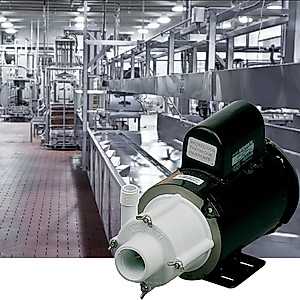 Little Giant TE-5-MD-SC 115/230-Volt, 50/60 Hz, 1/10 HP, 1200 GPH Magnetic Drive Non- Submersible Mildly Corrosive Chemical Transfer Pump, 6-Foot Power Cord with Separate Plug, Black/White, 584504