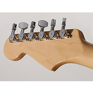Hipshot Grip-Lock 6 inline Enclosed 21mm Post Locking Tuners - Chrome - Non-Staggered