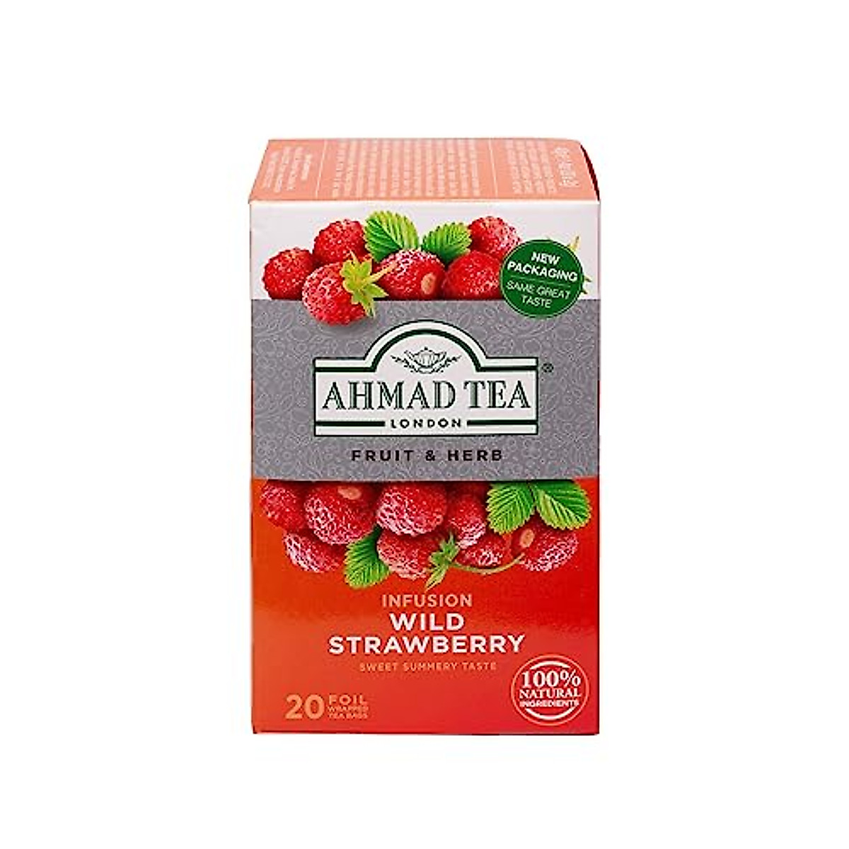 Ahmad Tea English Fruit & Herbal Infusions, Wild Strawberry Refresh Fruit & Herbal Tea