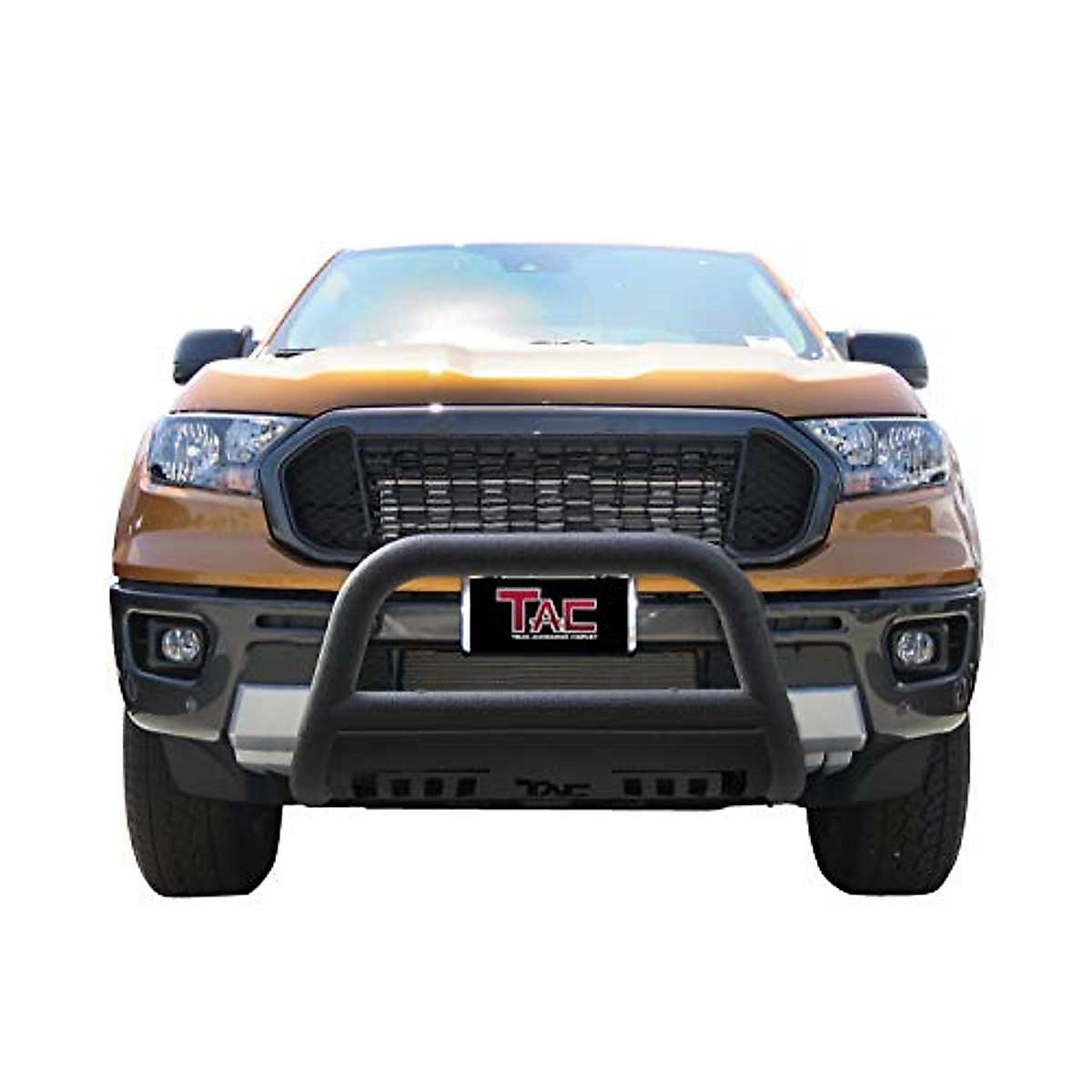 TAC Bull Bar Fits 2019-2023 Ford Ranger Truck Pickup 3” Texture Black Front Bumper Grille Guard Brush Guard Off Road Accessories
