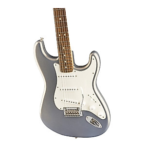 Fender Player Stratocaster SSS Electric Guitar, Silver, Pau Ferro Fingerboard