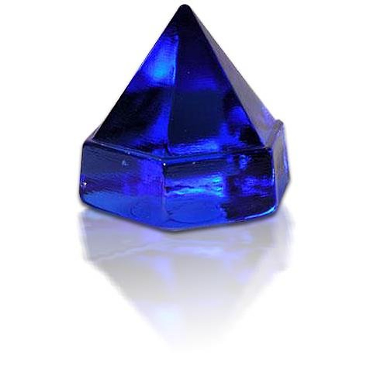 Pyramid Shape Small Cobalt Blue Deck Prism
